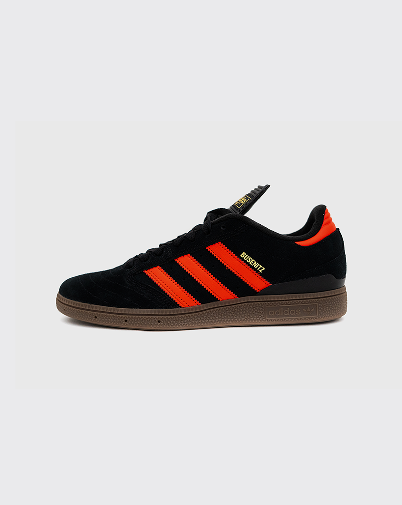 Adidas Busenitz Shoe - Black/Red/Gum | Trainers SB | Free Shipping – Trainers Skateboarding