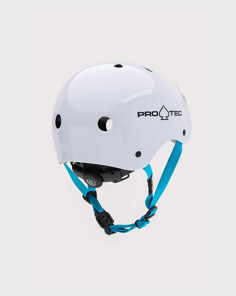 Pro-Tec Junior Classic Fit Cert Helmet - Gloss White | Trainers SB ...